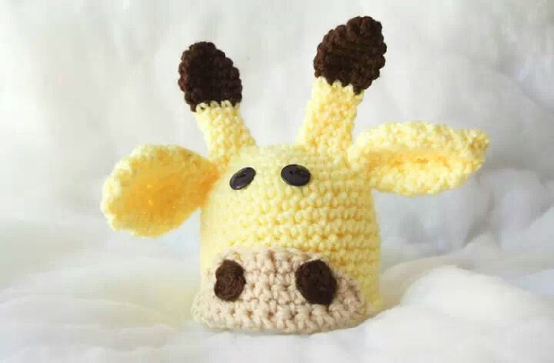 Giraffe Hat, MADE TO ORDER, All Sizes, Newborn, Baby, Toddler, Child ...