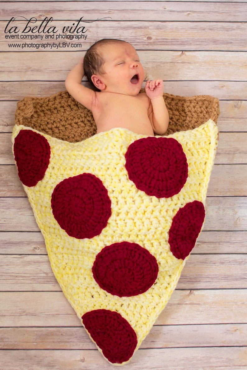 Pizza Slice Cocoon Blanket, MADE to ORDER, All Sizes, Baby Shower Gift ...