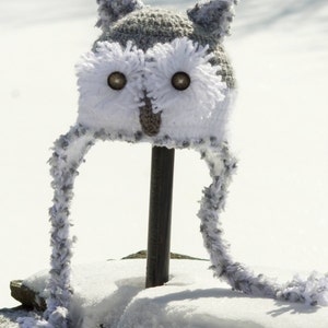 Snowy Owl Hat, MADE TO ORDER, All Sizes, Newborn, Baby, Toddler, Child ...