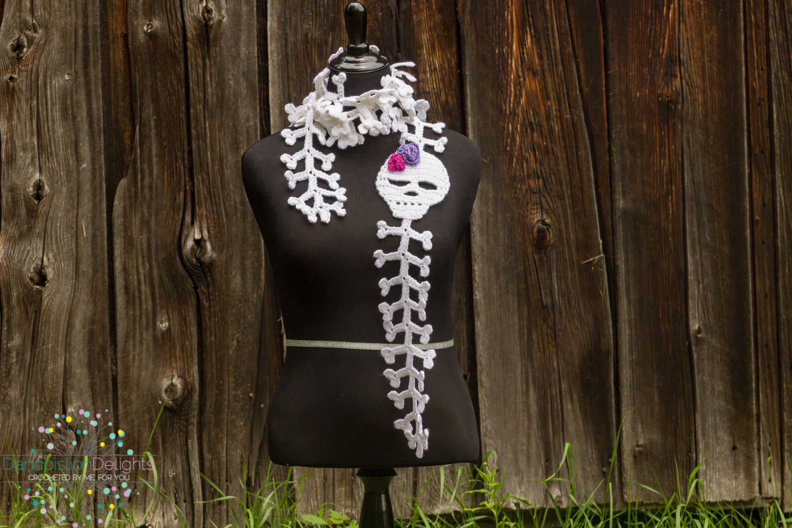 Skull & Spine Scarf MADE TO ORDER Free Shipping Skeleton - Etsy