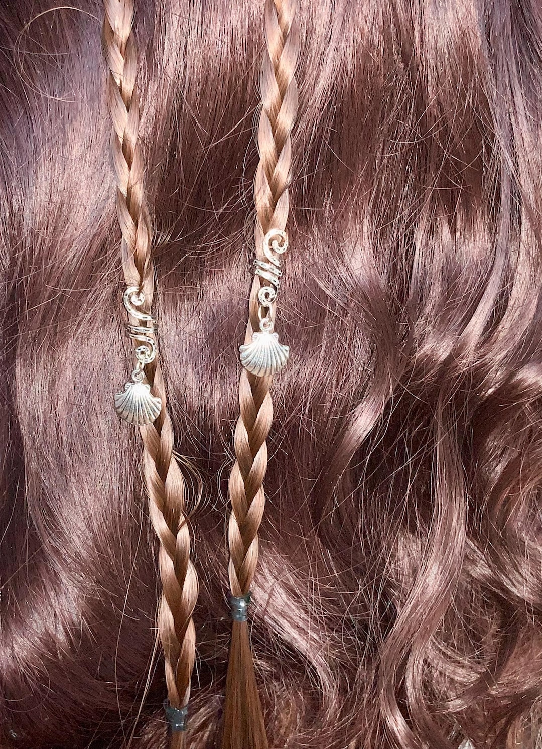 Ocean Shell Seashell Hair Spiral Braids Twist Clip Set of 2 Beach ...