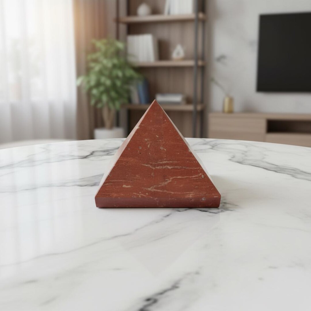 Red Jasper Pyramid | Certified Root Chakra Crystal for Strength ...