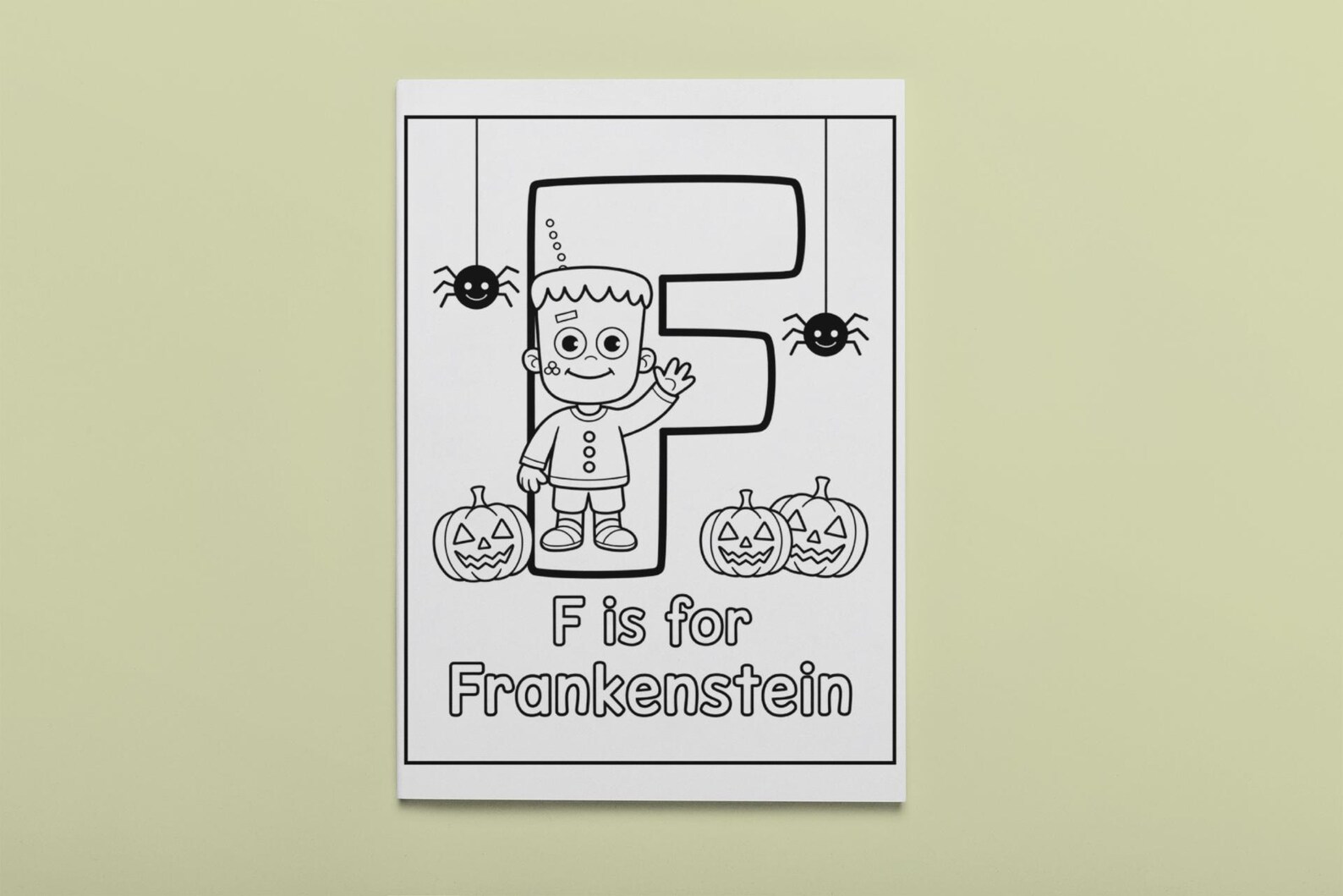 Halloween ABC Alphabet Coloring Book for Kids | Fun Learning & Activity ...