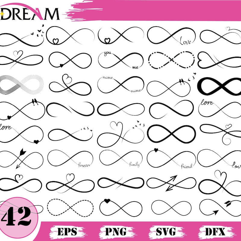 Infinity Symbol Svg - Etsy