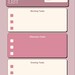 Pastel Pink Daily Planner | Printable Template (digital Download - Etsy