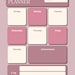 Pastel Pink Daily Planner | Printable Template (digital Download - Etsy