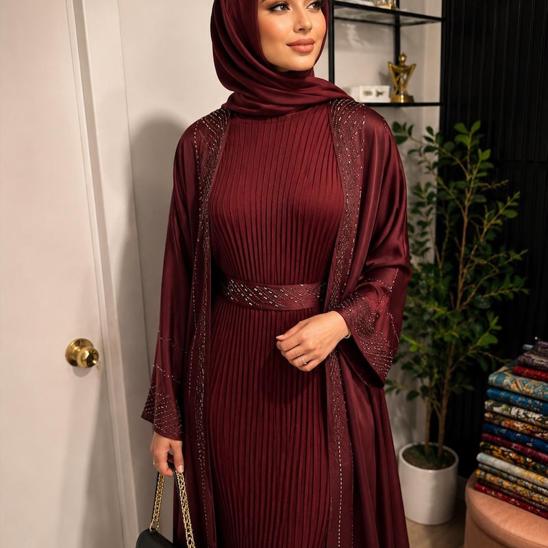 Luxury Brown Abaya - Etsy