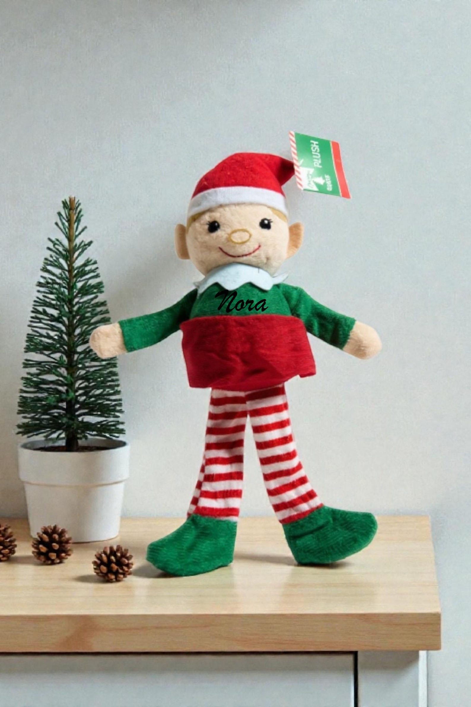 Personalized Christmas Elf, Custom Holiday Stocking Stuffer - Etsy
