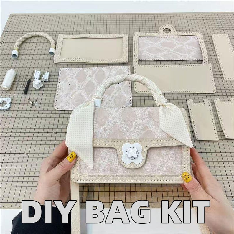 DIY Handbag Making Kit: Beginner Sewing Project With Tools - Etsy