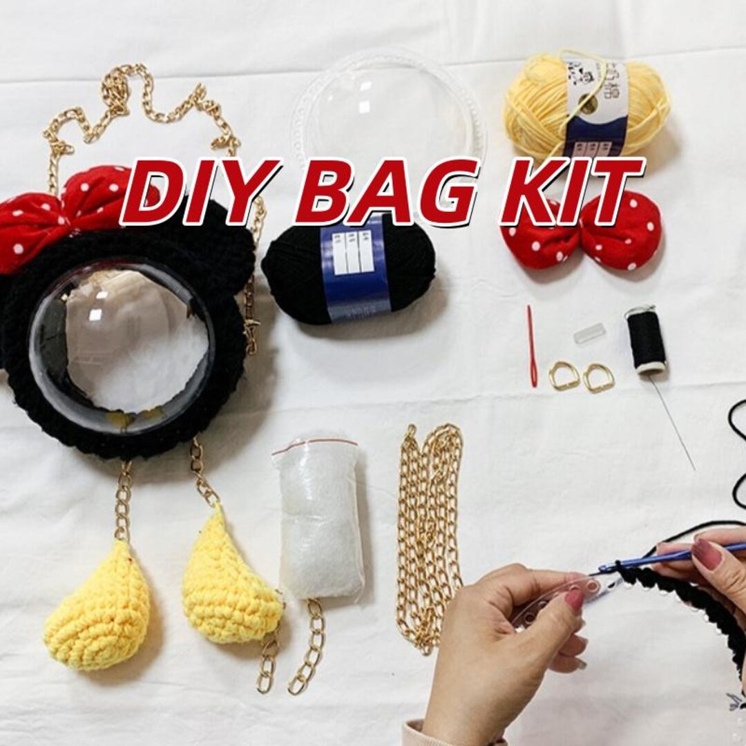 DIY Yarn Shoulder Bag Kit – Beginner Hand Sewing, Pre-cut Craft - Etsy
