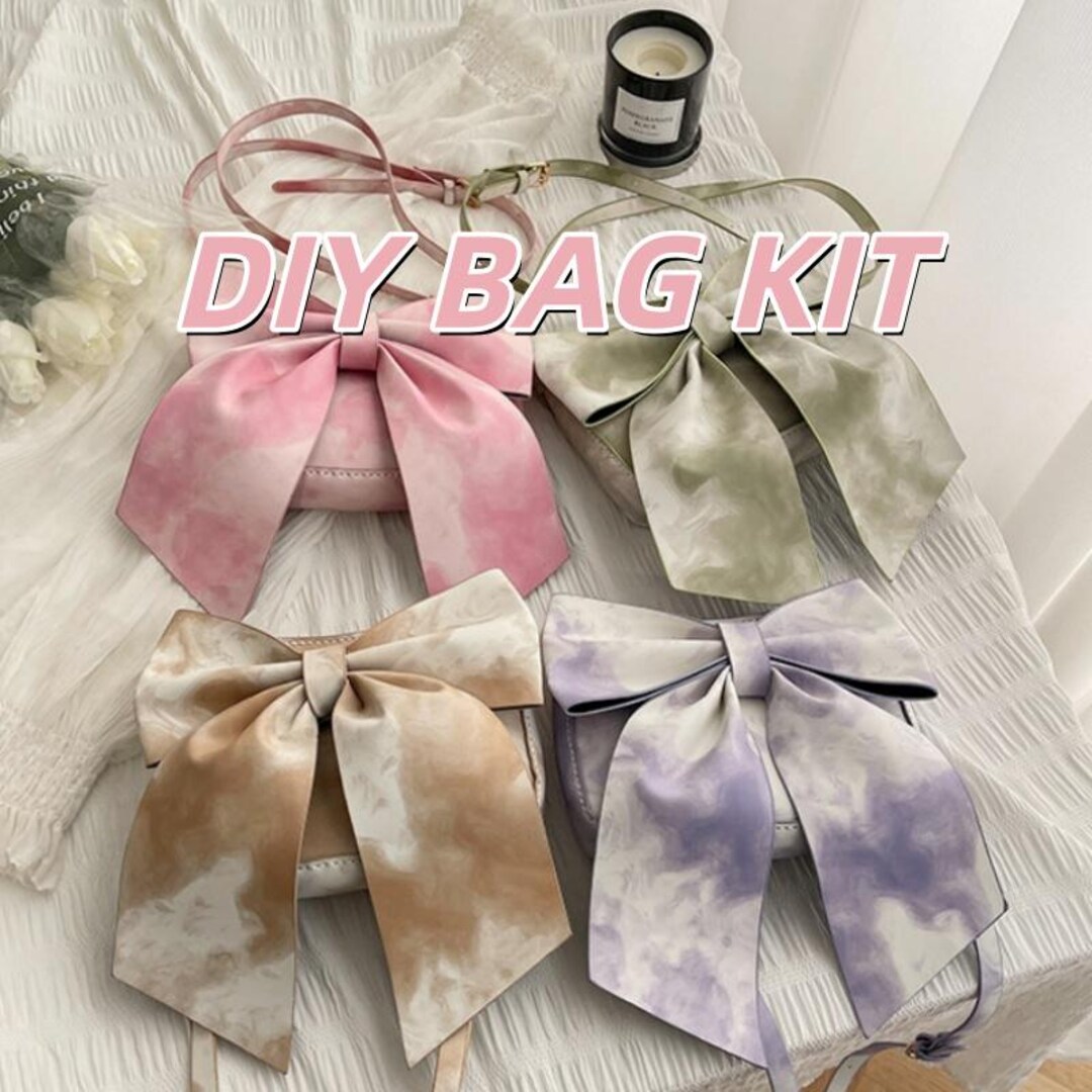DIY PU Leather Bow Shoulder Bag Kit, Beginner Sewing Project - Etsy