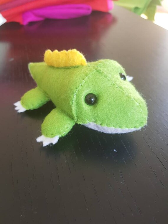 Crocodile Handstitched Felt Stuffy Plushie Cute Baby | Etsy
