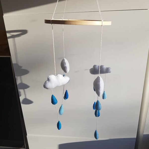 Rain Cloud Mobile - Etsy