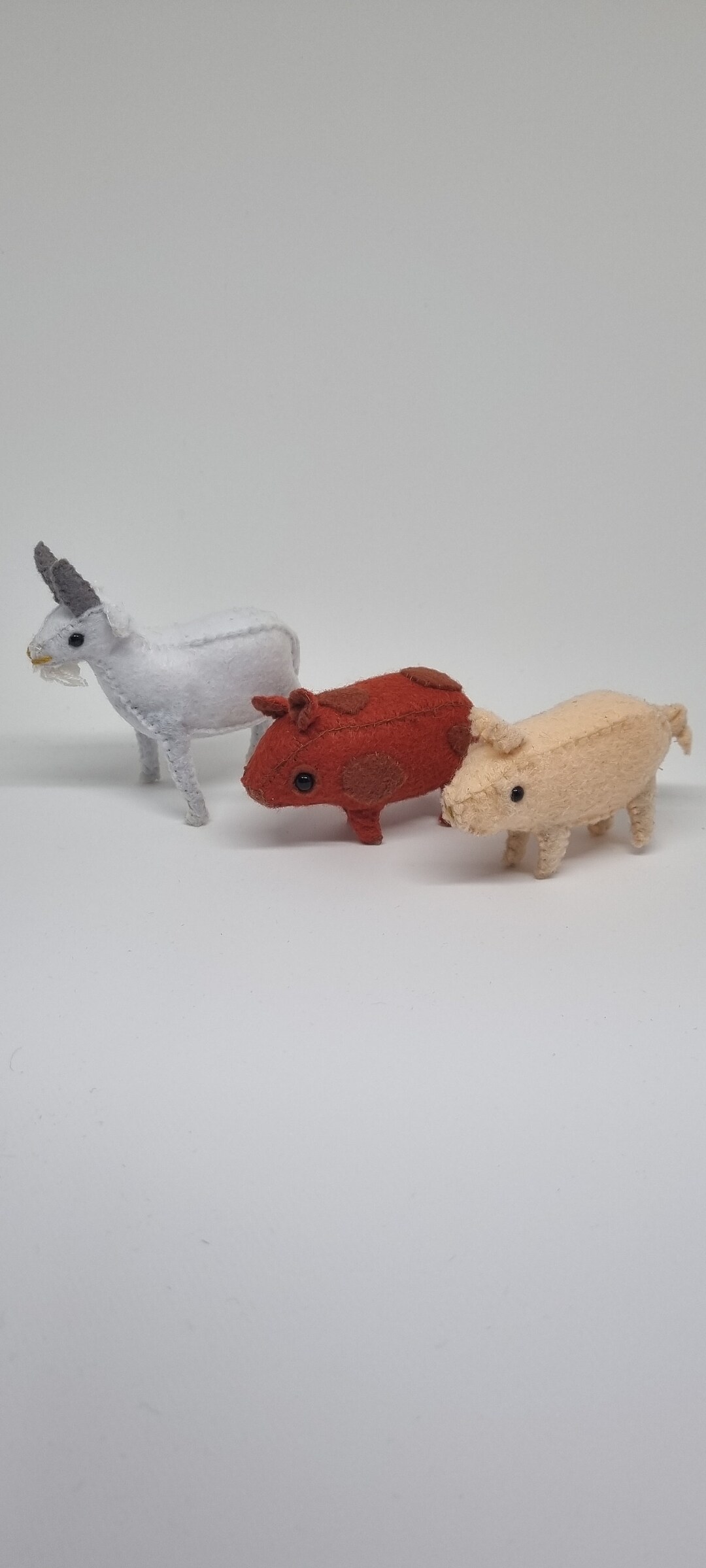 Pig and Goat Felt Stuffy Farm Animal Plush - Etsy