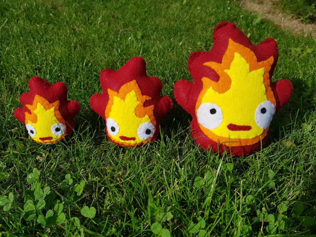 Calcifer Handstitched Plushie Howl's Moving Castle Studio Ghibli Stuffy ...