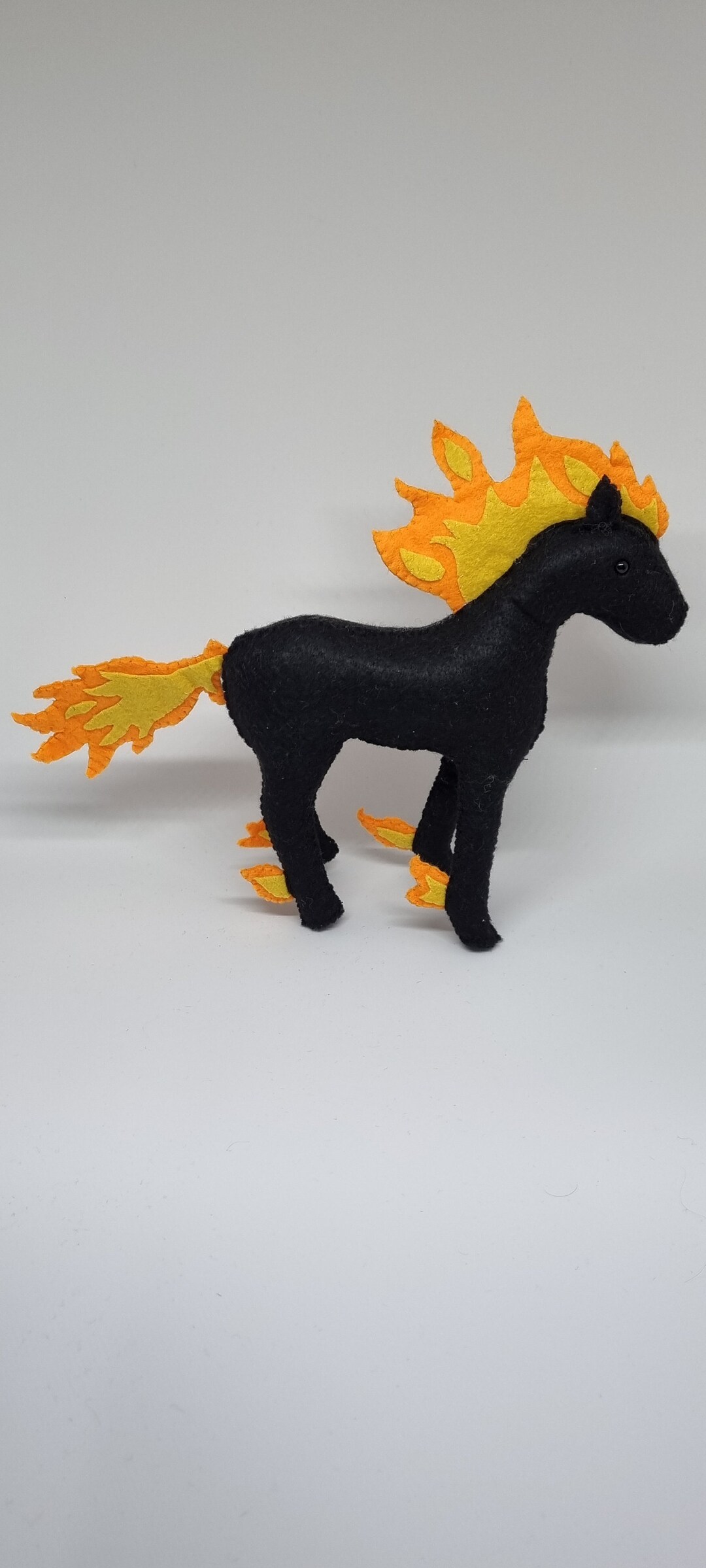 Nightmare Horse Dnd Dungeons and Dragons Plushie Stuffy Felt Fire - Etsy