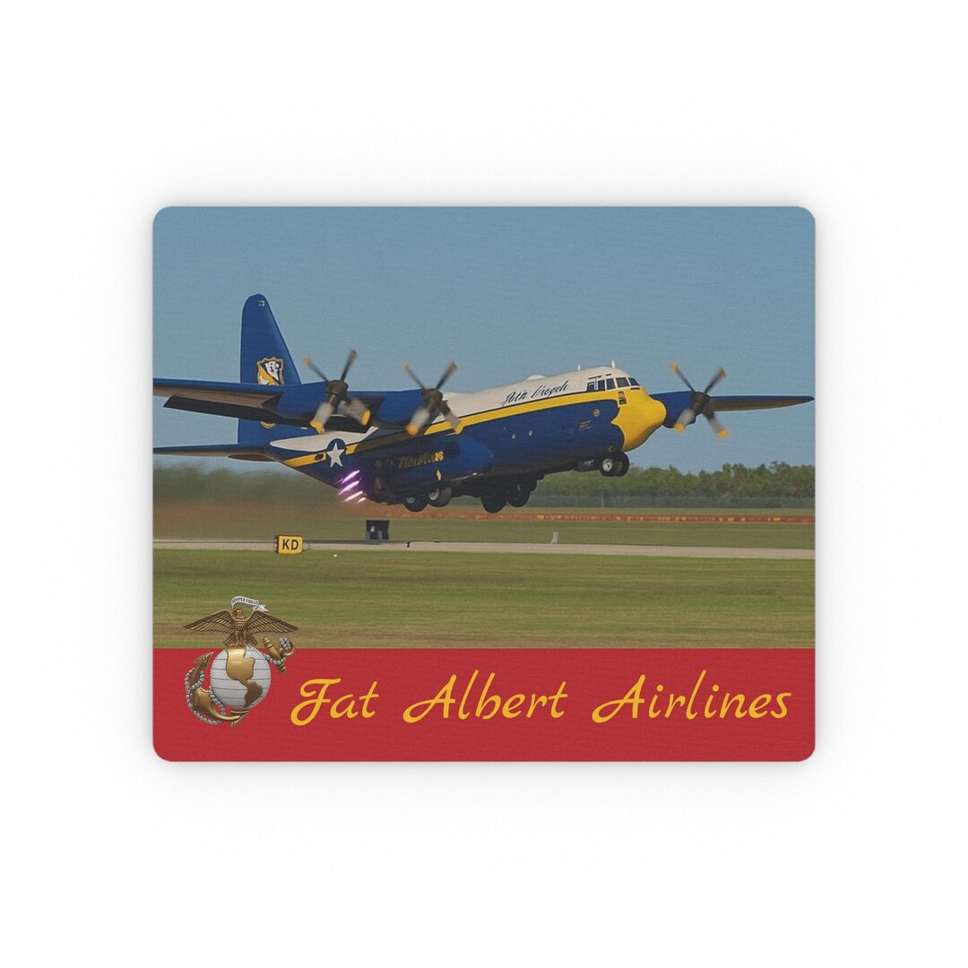 Fat Albert Airlines Mouse Pad, Aviation Gift, Office Decor, Unique ...