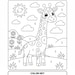 Animal Color by Number Worksheet for Kids | Printable Coloring Page ...