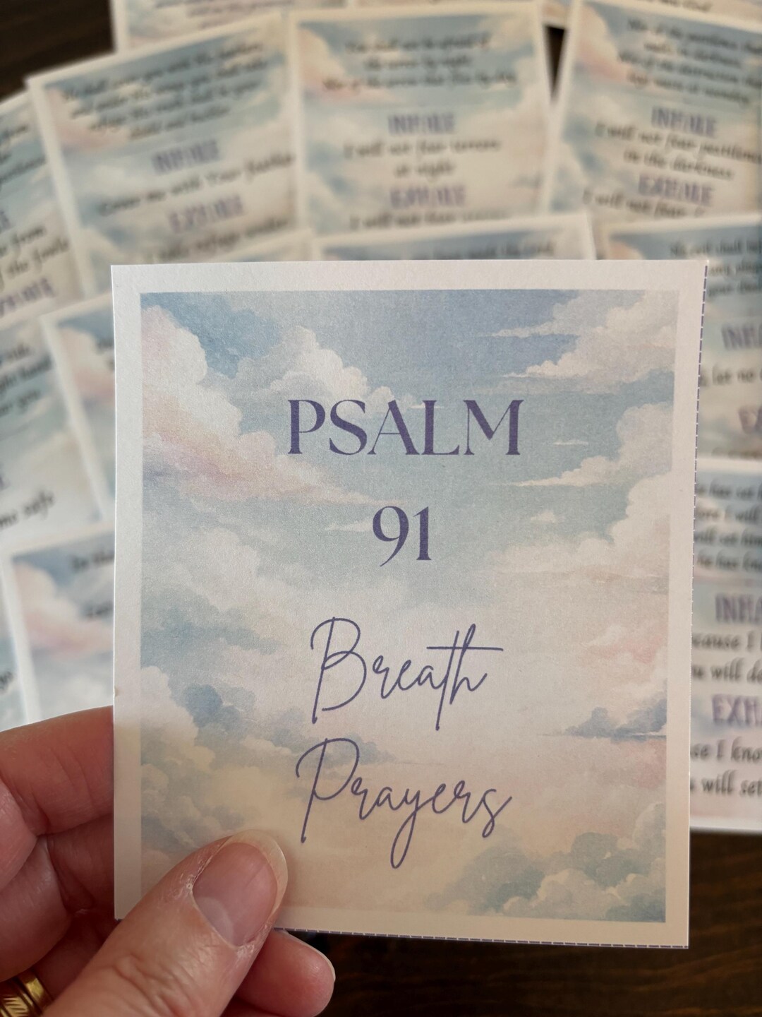 Psalm 91 Scripture Cards: Breath Prayers, Christian Meditation (digital ...