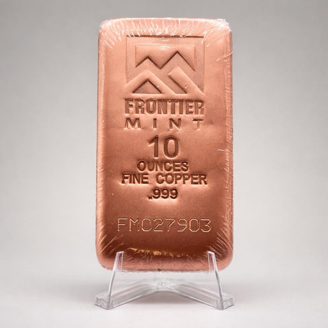 10 Oz Copper Bullion Bar | .999 Fine, Frontier Mint - Etsy