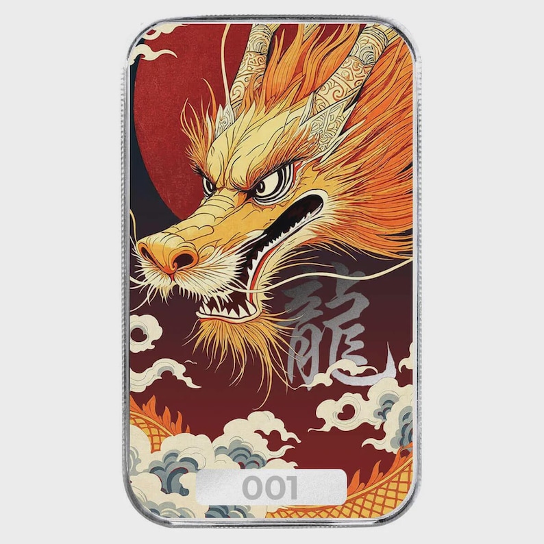Dragon Silver Bar 1 Oz .999 Fine – Colorized Lucky Dragon – Limited ...