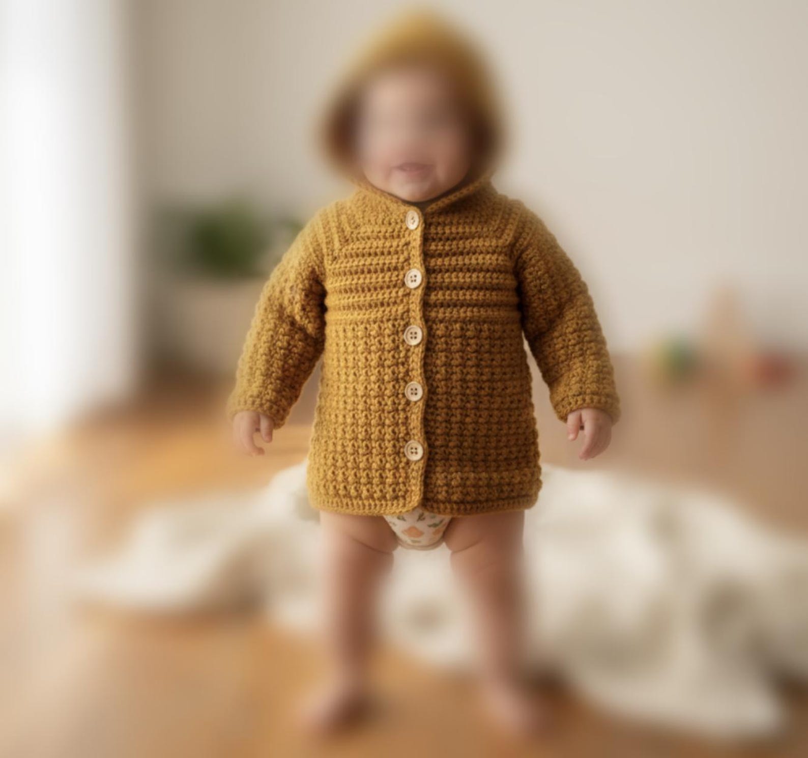 Hooded Baby Jacket & Cardigan | Lemon Peel Stitch Sweater Pattern for ...