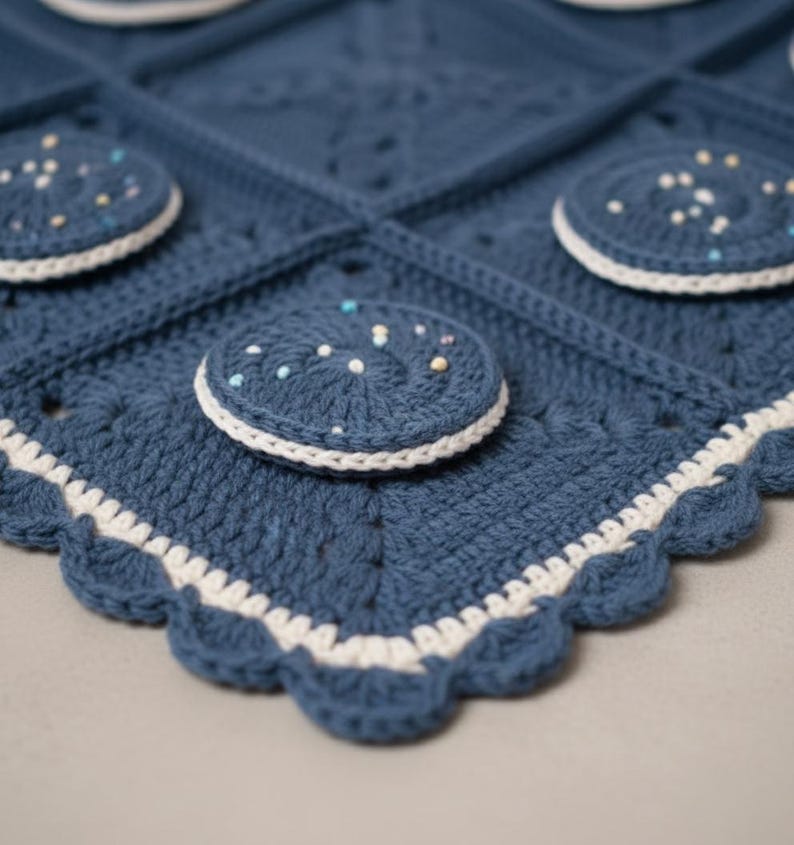 Oreo Cookie Blanket Crochet Pattern | Unique Afghan PDF Download - Etsy