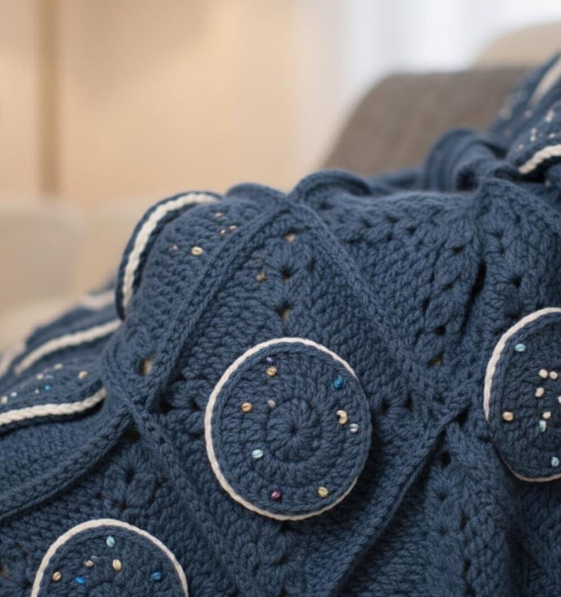 Oreo Cookie Blanket Crochet Pattern | Unique Afghan PDF Download - Etsy