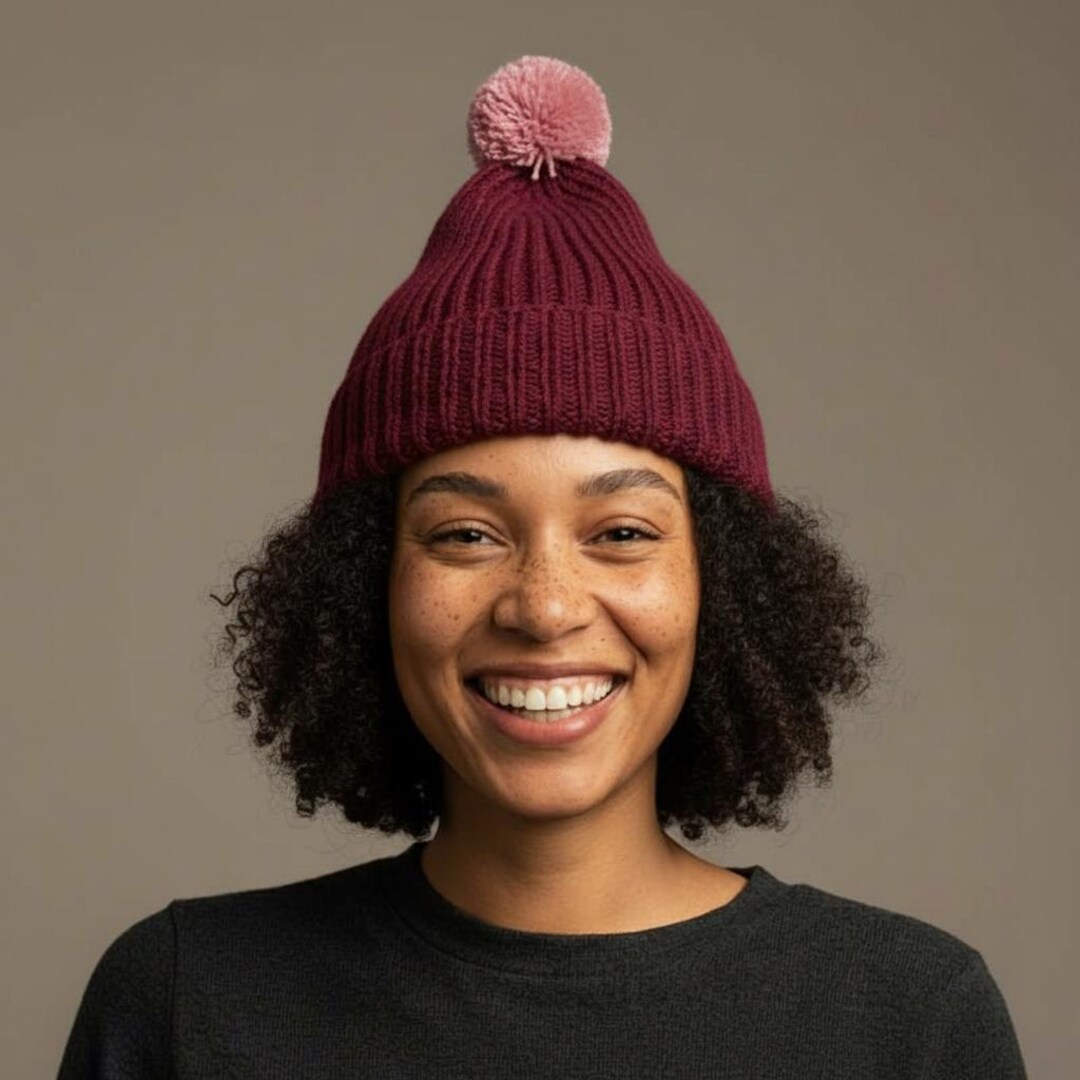 Adult Knit Hat Pattern PDF, Easy Ribbed Beanie, Handmade Winter Wear - Etsy