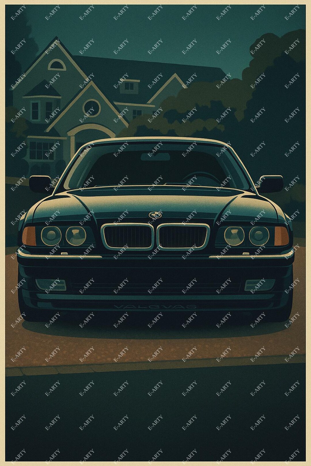 BMW 7 Series Alpina Poster | BMW Alpina 7 Series Poster | Minimalist ...