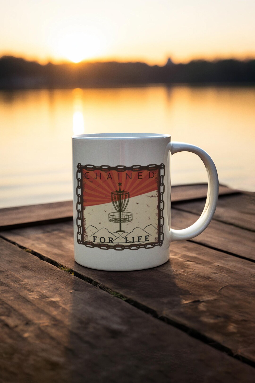 Disc Golf Mug, Retro Mountain Coffee Cup, Frisbee Golfer Gift - Etsy