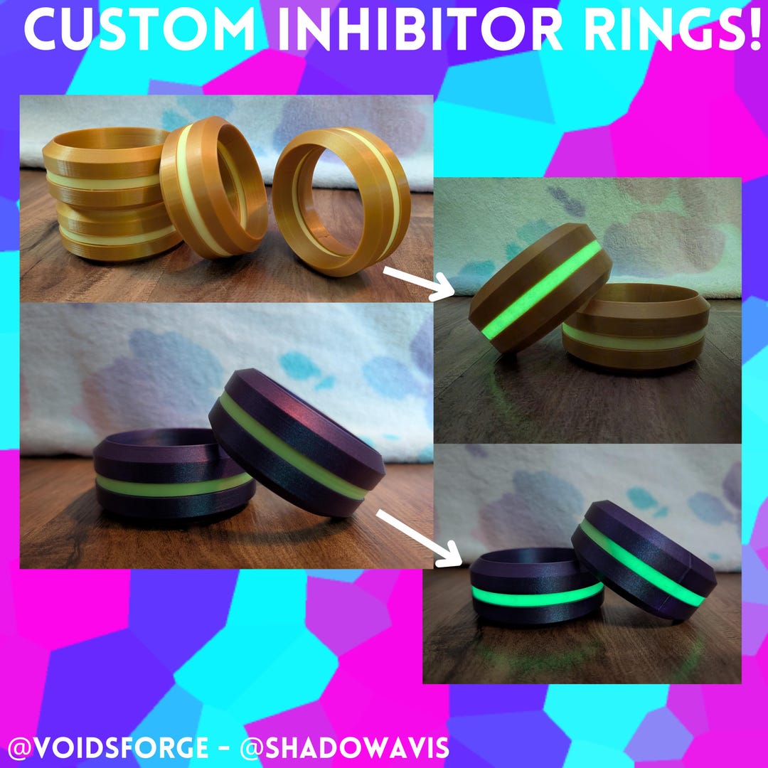 CUSTOM EDITION - Shadow's Inhibitor Rings - Plush/cosplay Accessory ...