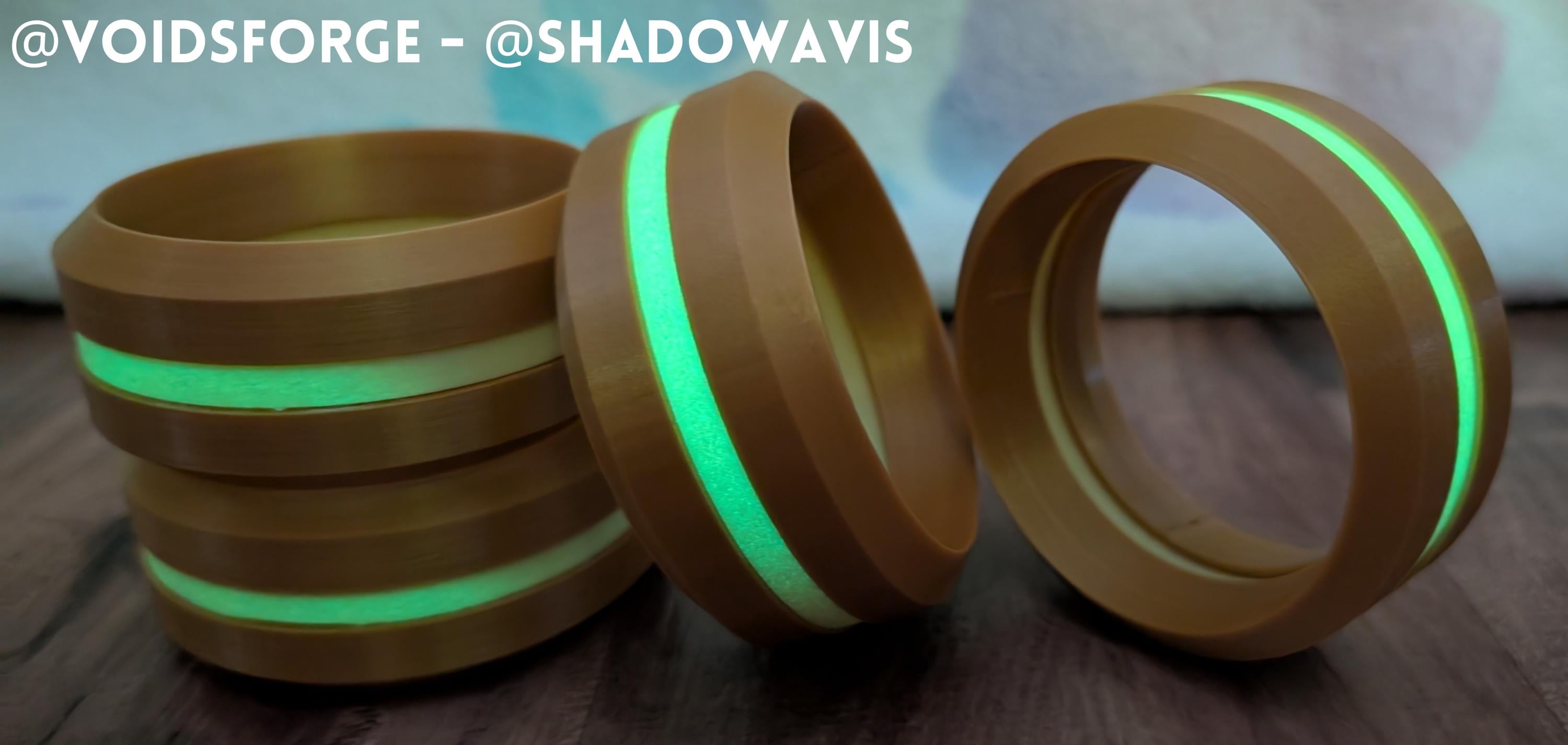 Shadow's Inhibitor Rings - Plush/cosplay Accessory - 3D Printed ...