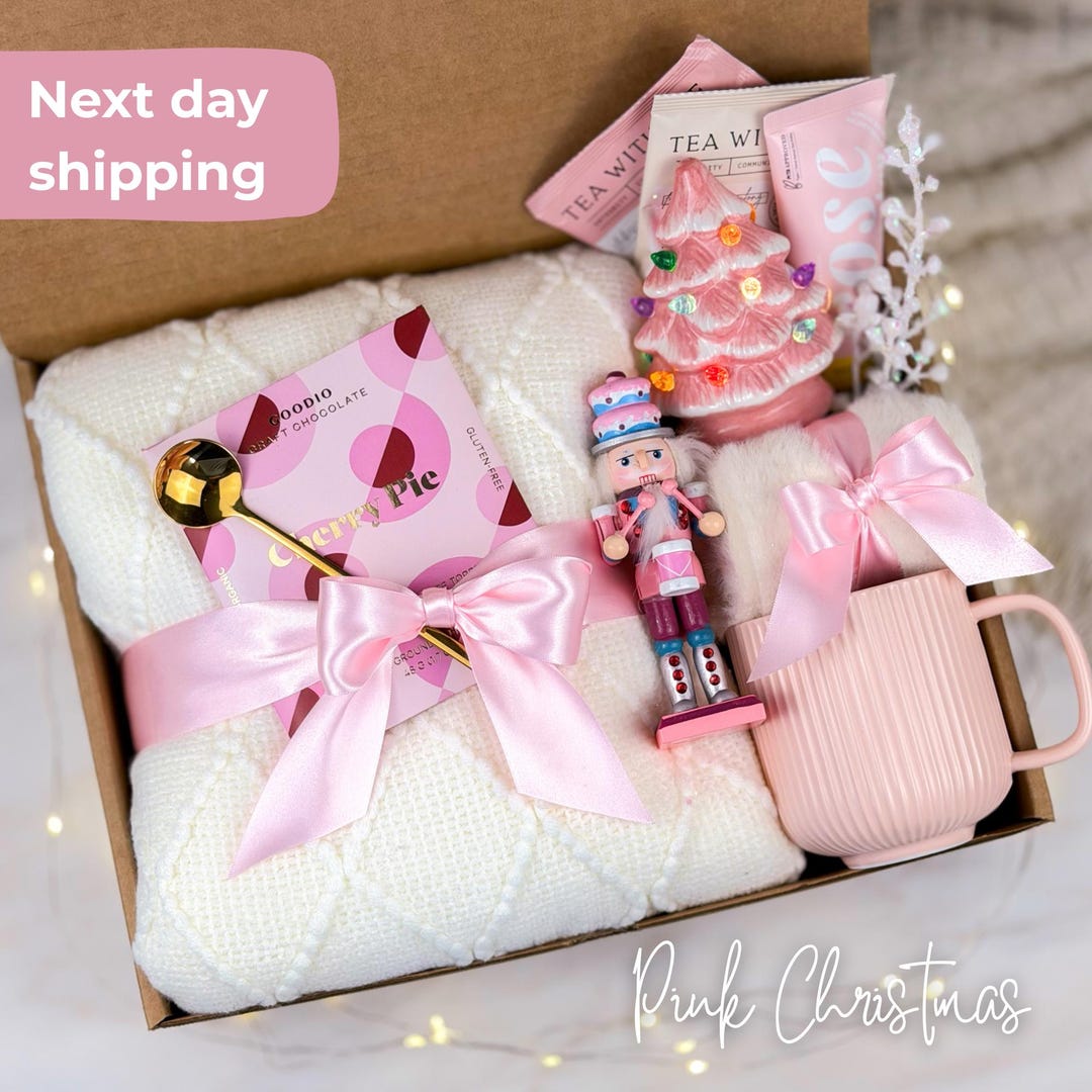 Christmas Gift Box: Winter Care Package for Your Loved One With Blanket ...