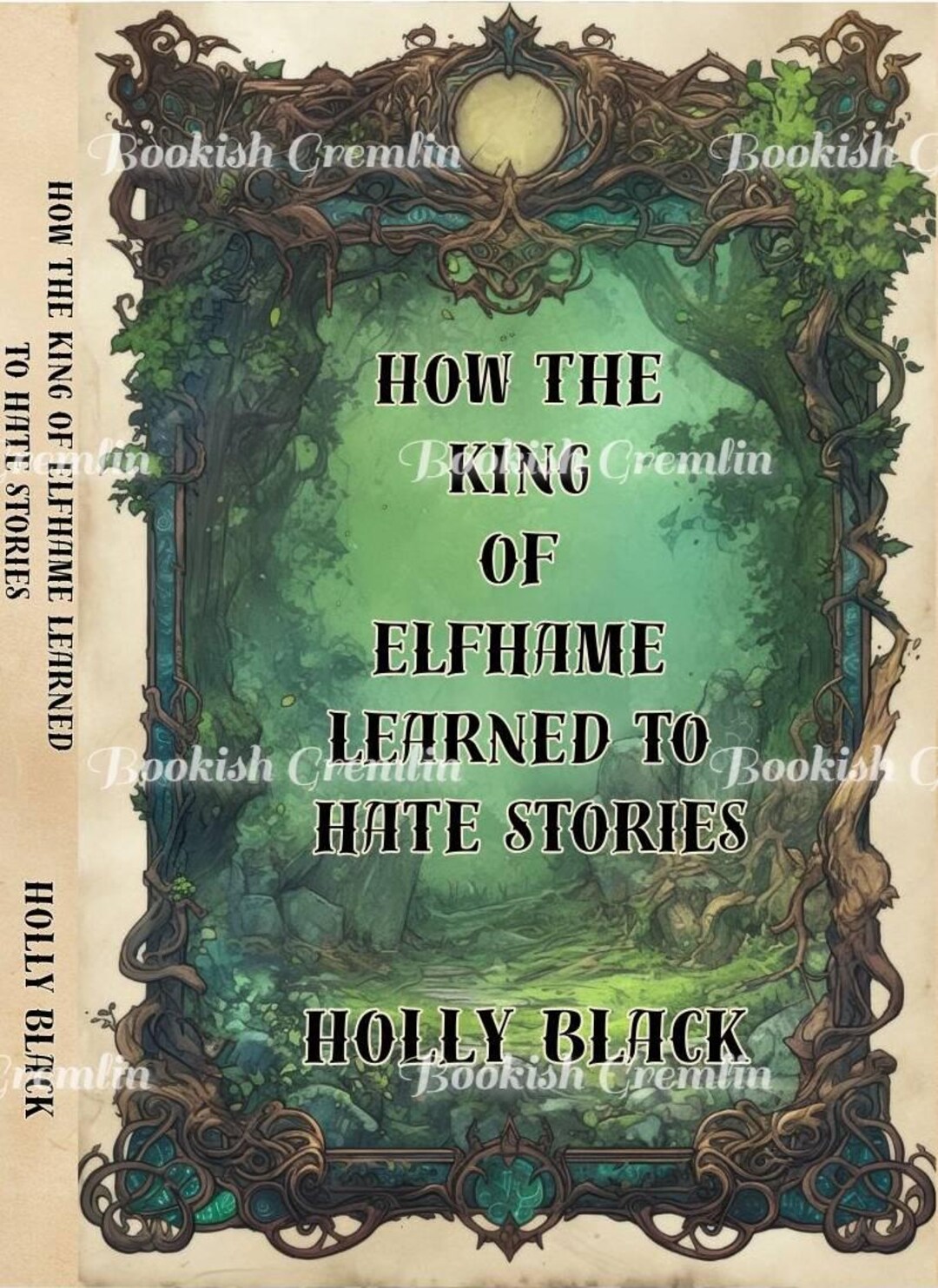 King of Elfhame Dust Jacket - Cinematic Fantasy Art, Printable Book ...