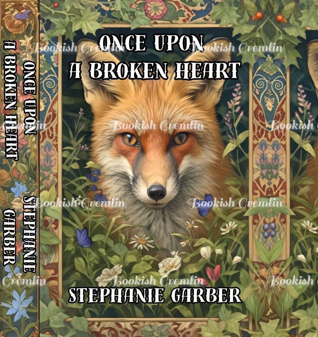 Once Upon a Broken Heart Dust Jacket | Fantasy Book Cover (digital ...