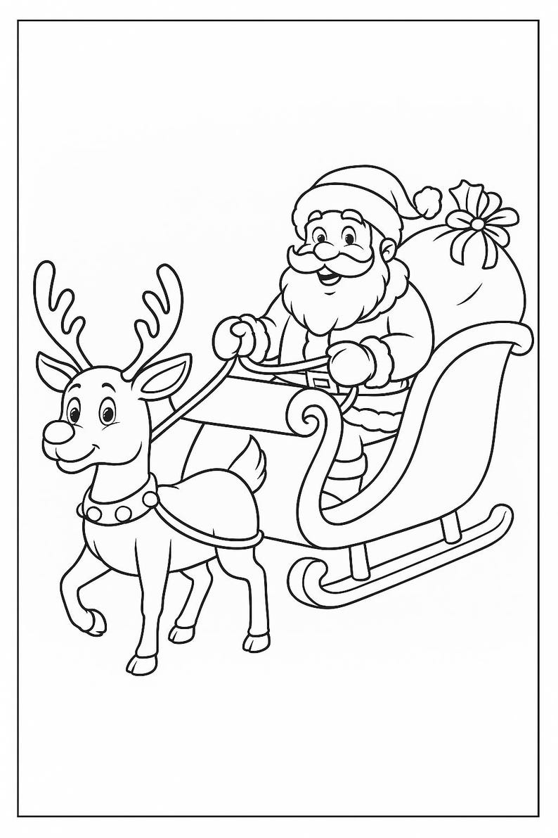 Christmas Colouring Pages for Kids - Santa, Reindeer, Elves & More ...