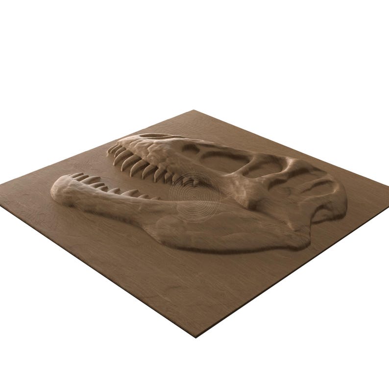 T. Rex Fossil - STL File CNC Woodcarving - Etsy