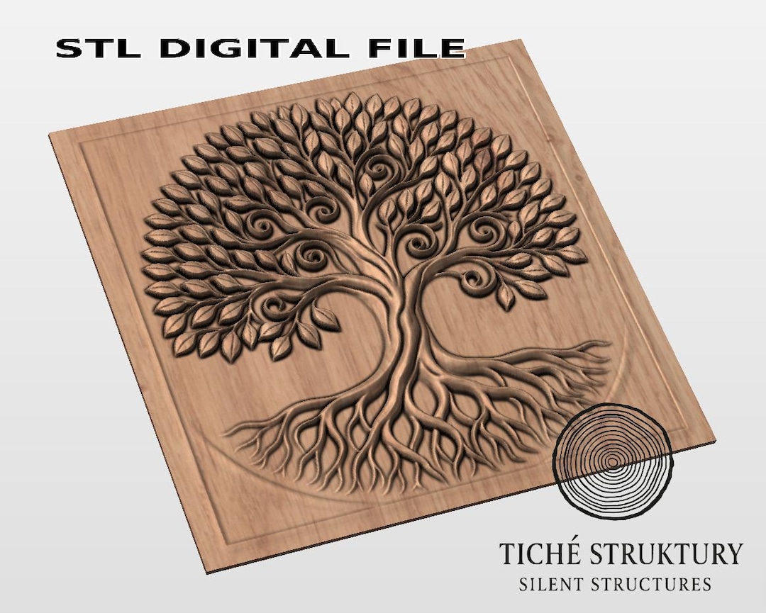 Tree of Life - 3D STL Model for CNC Carving, Digital Download - Etsy