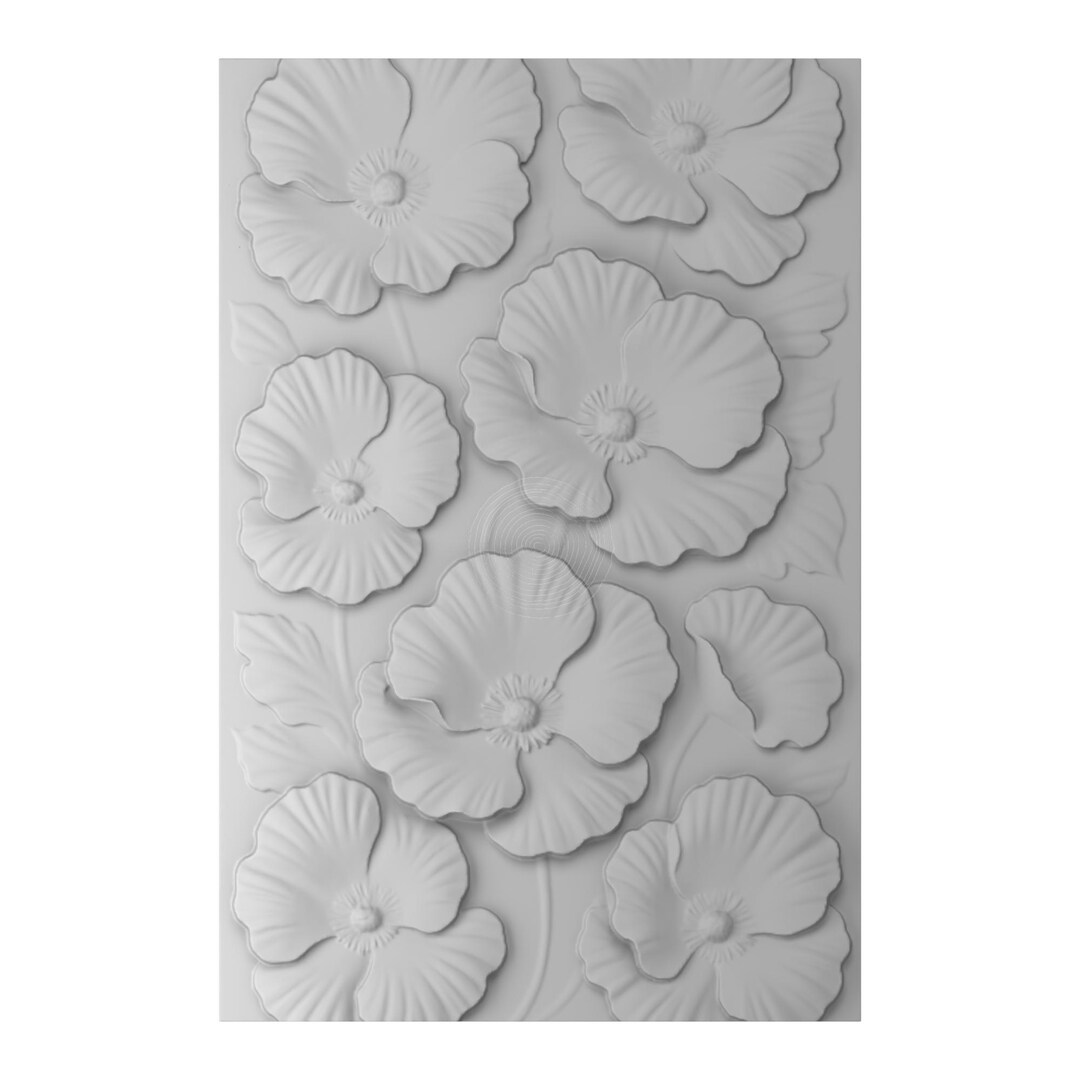 Poppy - STL File CNC Woodcarvingg - Etsy