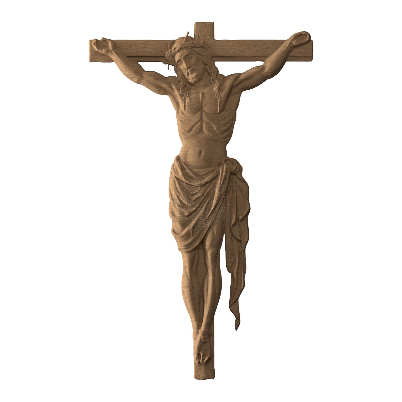 Jesus on the Cross STL File CNC Wood Carving, Printing, Faith Decor ...