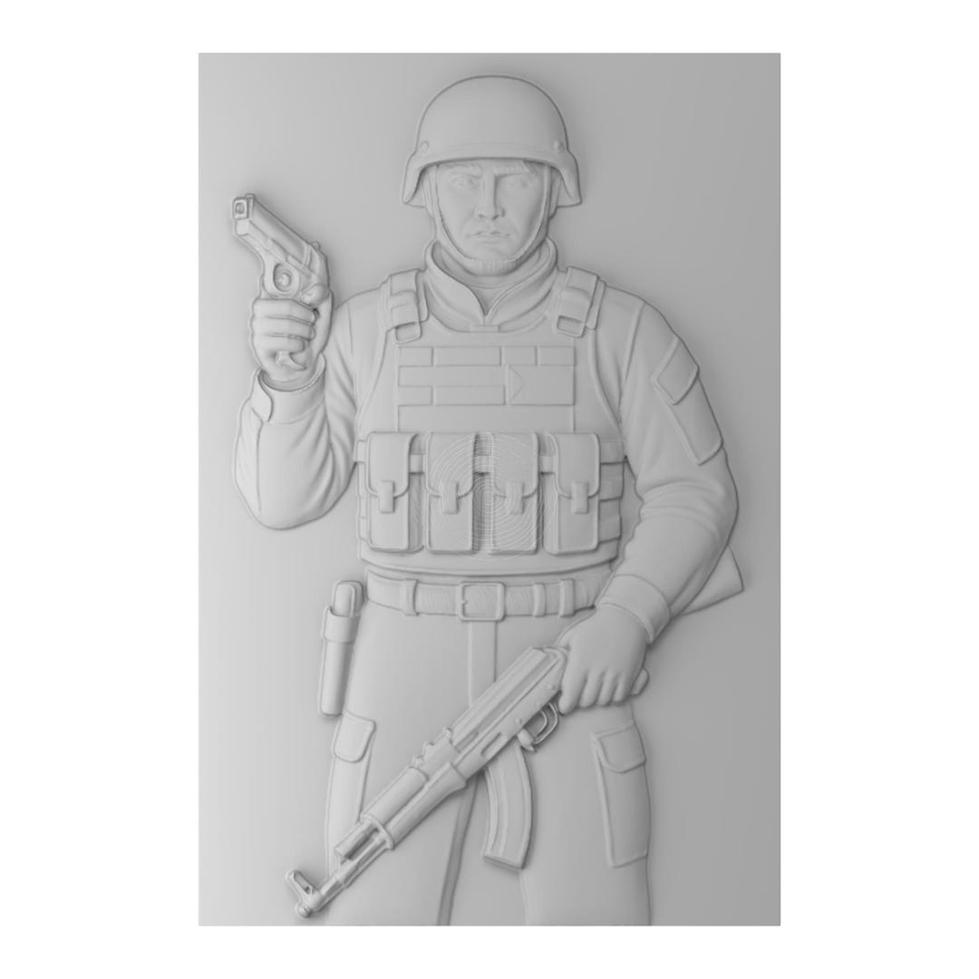 Soldier - STL File CNC Woodcarving - Etsy