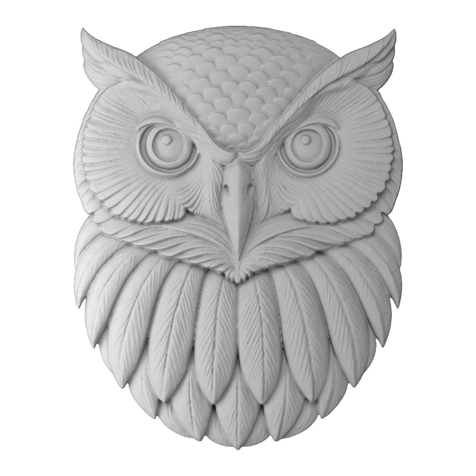Owl V1 – STL File CNC Woodcarving - Etsy