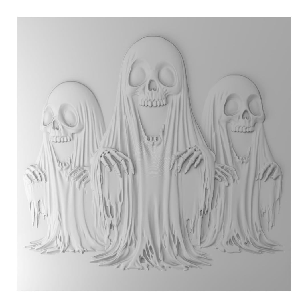 Ghosts - STL File CNC Woodcarving - Etsy