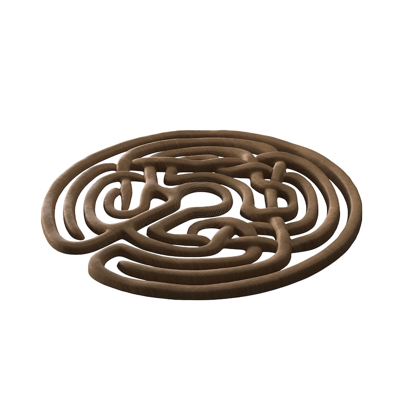 Celtic Labyrinth V2 - STL File CNC Woodcarving - Etsy