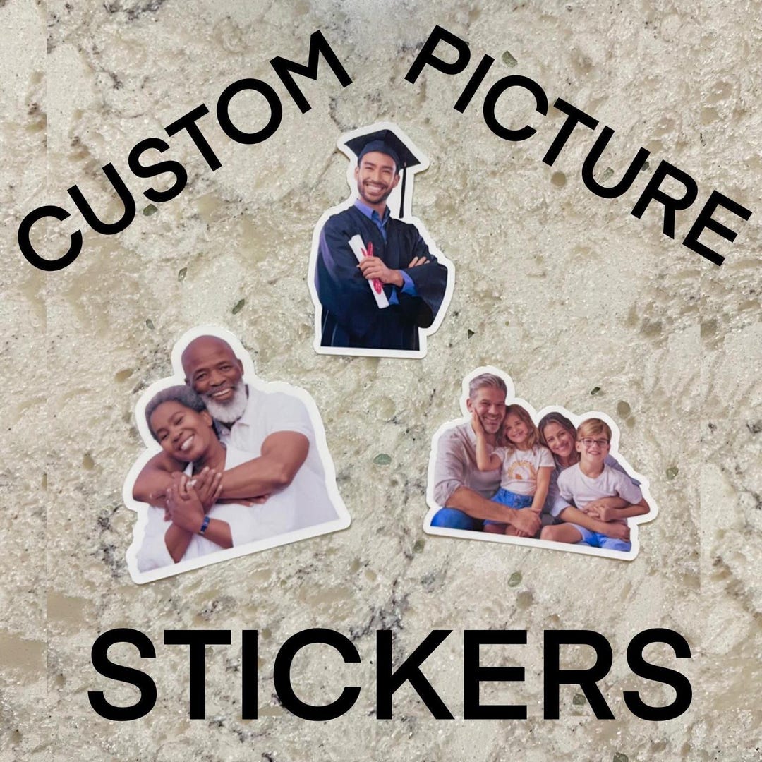 Custom Picture Portrait Sticker L Gloss or Holographic L Waterproof ...