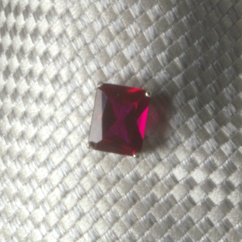 Ruby Red Tie Pin - Etsy
