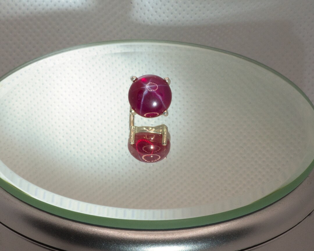 Large Clear Red Star Ruby Tie Tack - Etsy