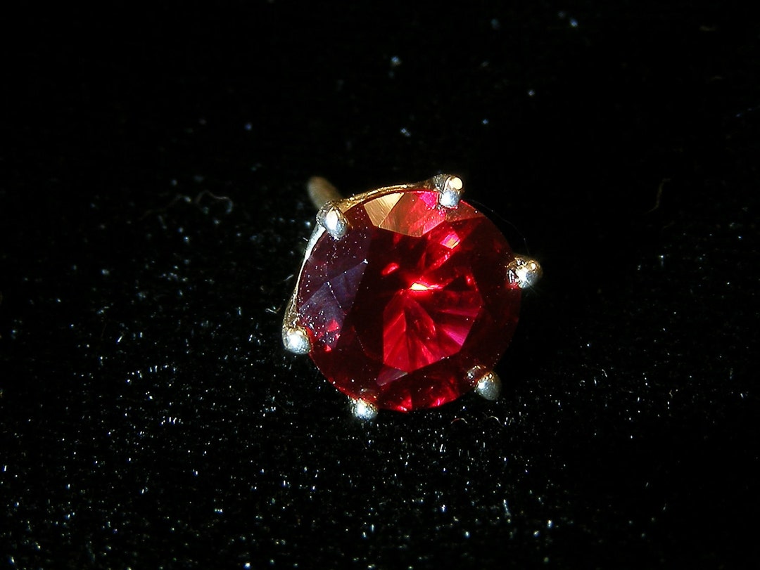 Rich Red Ruby Tie Tack - Etsy