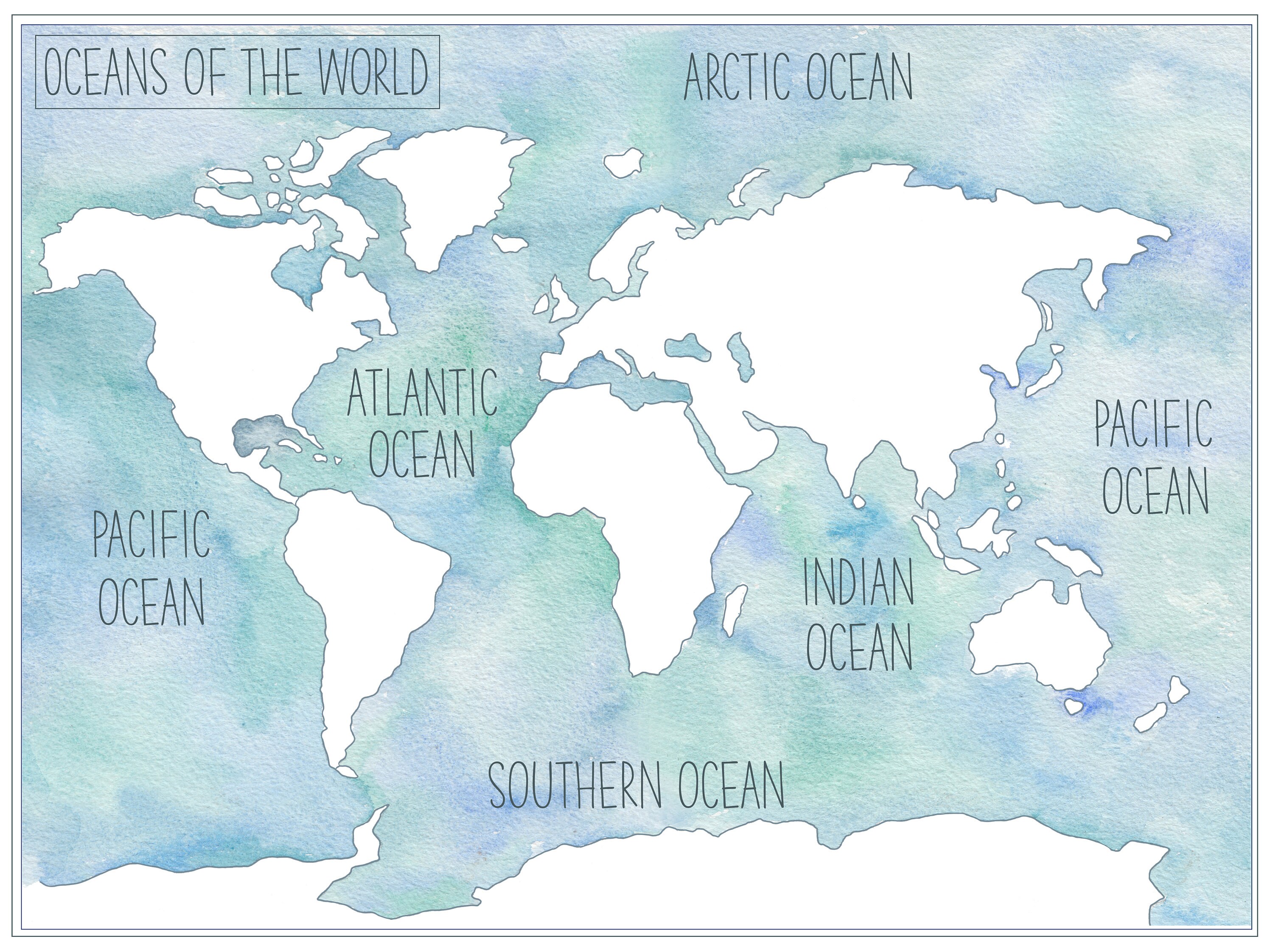 A4 Ocean Posters science posters homeschooling montessori | Etsy